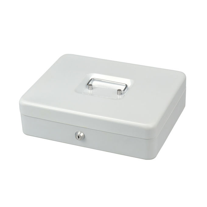 Durable Money Saving Safes , Red Five Cell Lockable Money Tin With Key Lock