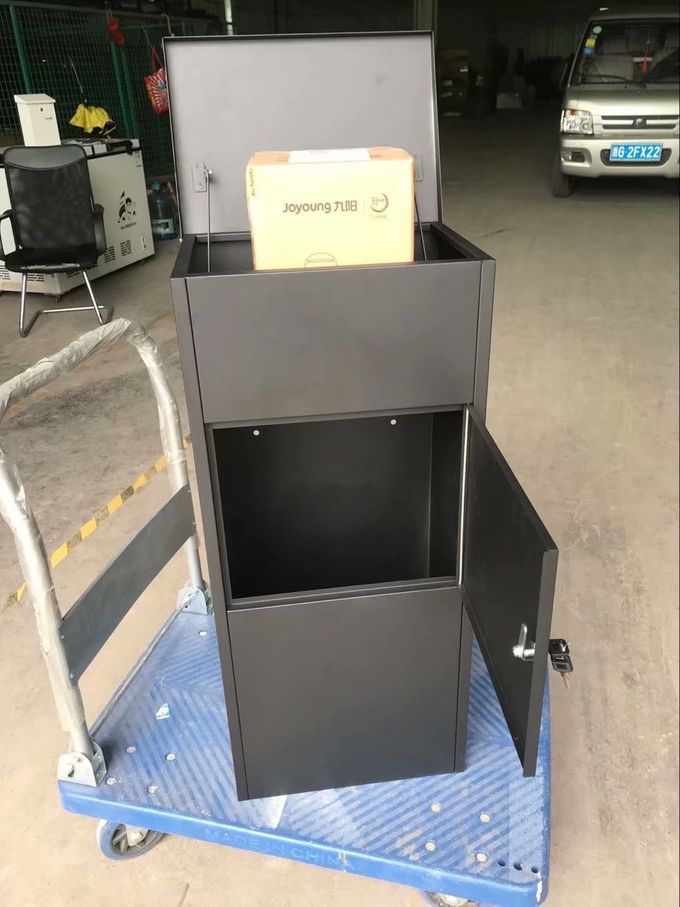 Big Standing Galvanized Metal Parcel Drop Box Indoor Outdoor Mailboxes