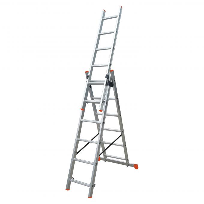 Compact Design Aluminium Telescopic Ladder 3x6 GS EN131 Certificated