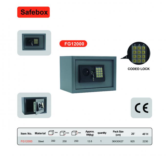 Intelligent Security Safes Box Coded Lock 350x250x250mm Stable Performance